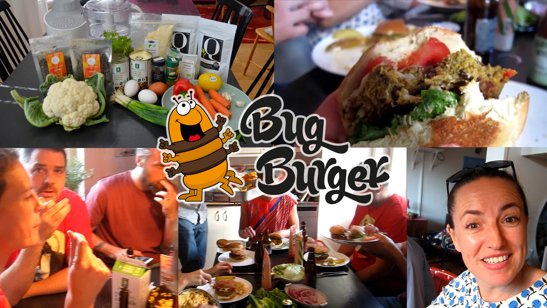 Så lagar du en Bugburger: Syrsmjölsburgaren - Bug Burger - äta insekter!
